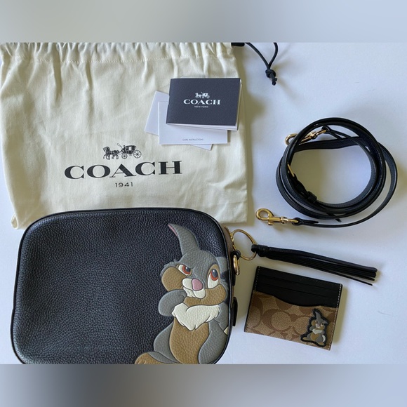 Coach | Bags | Coach X Disney Thumper Camera Bag With Matching Card ...